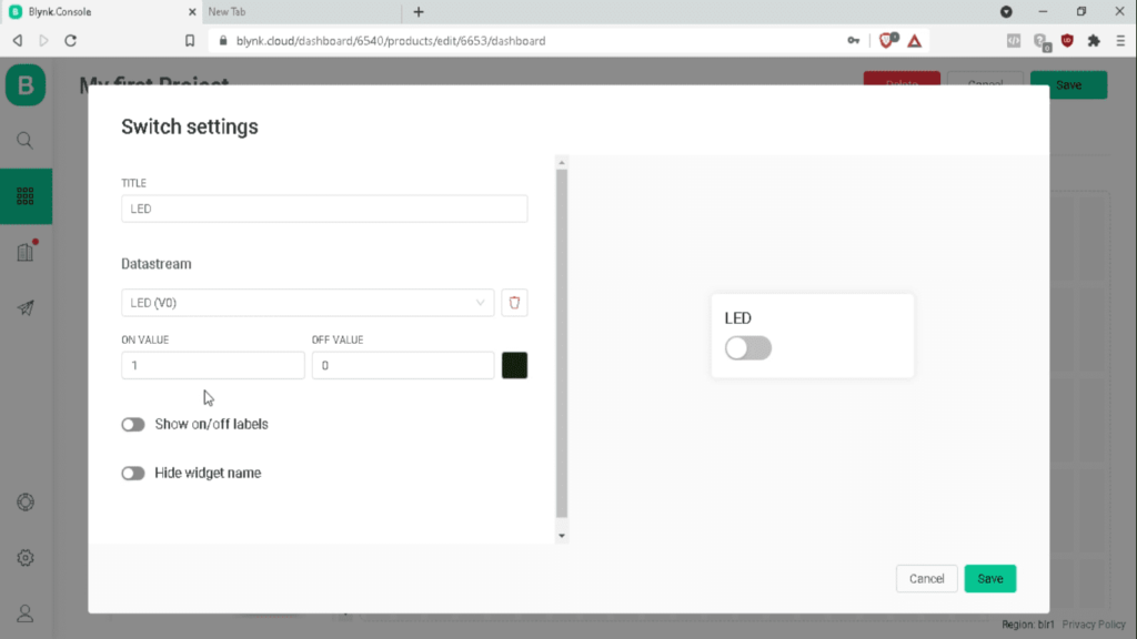 How To Start With Blynk 20 With Web And Mobile Dashboard Led Control
